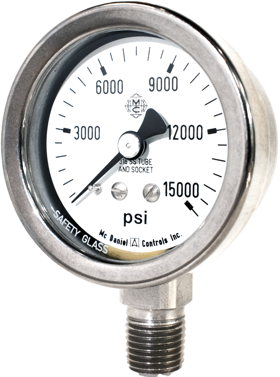 McDaniel 2" 1/4" NPT Bottom All Stainless Steel Gauges — Jaron Wolff ...