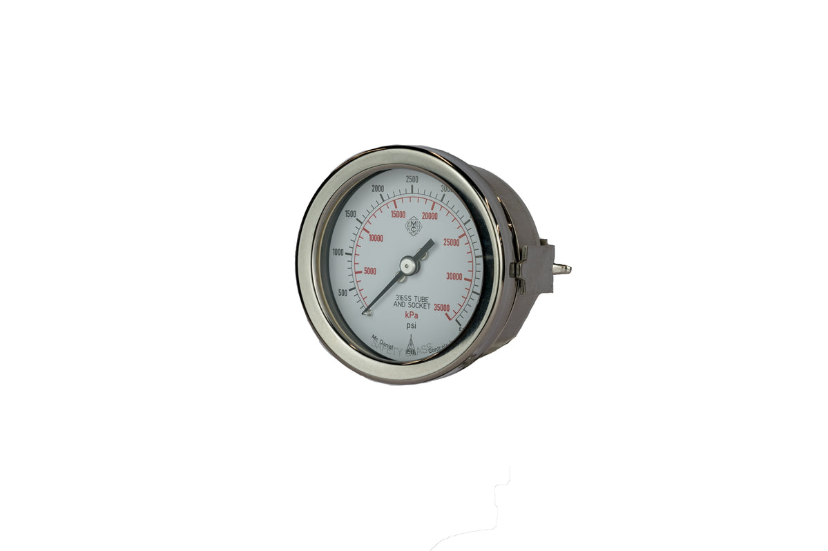 McDaniel 2.5" 1/4" NPT Lower Back All Stainless Steel Gauges — Jaron ...